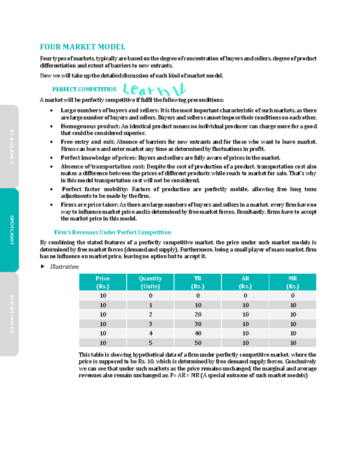 CH 4: Market Models Analysis for PRC 3 - Principles of Economics - Studocu