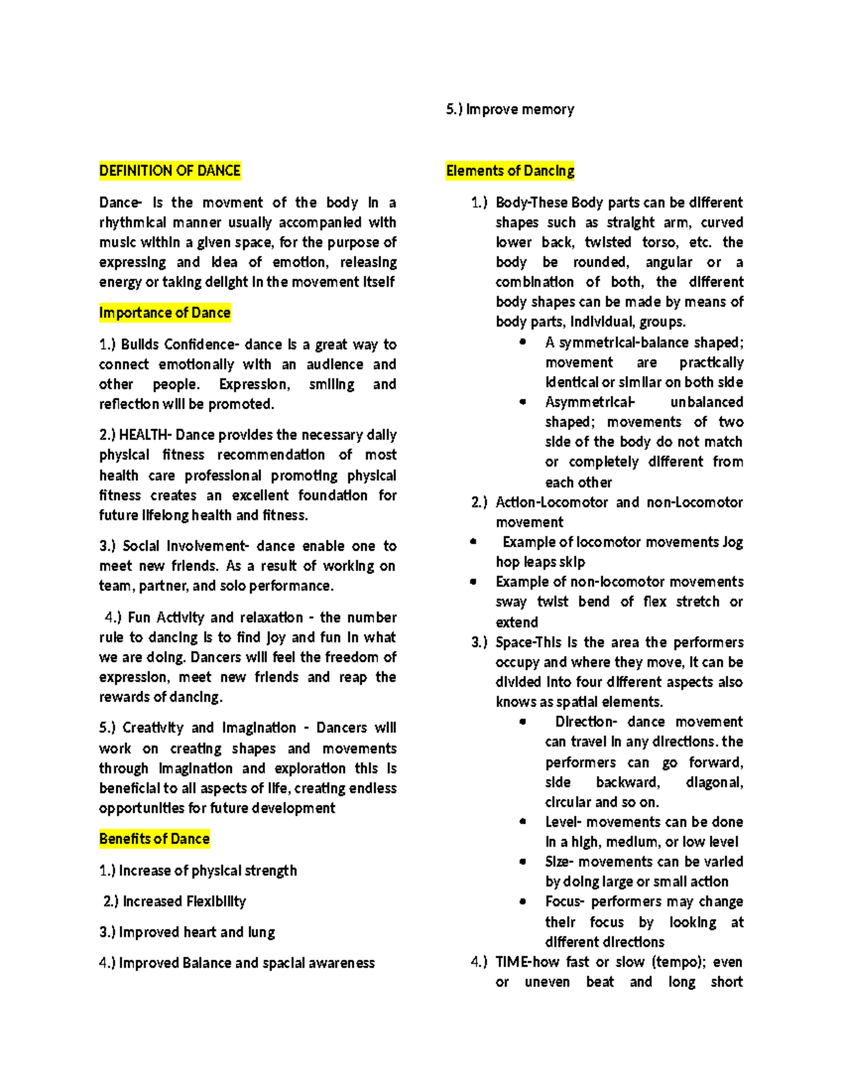 Bossing - Agsjskksks - DEFINITION OF DANCE Dance- is the movment of the ...