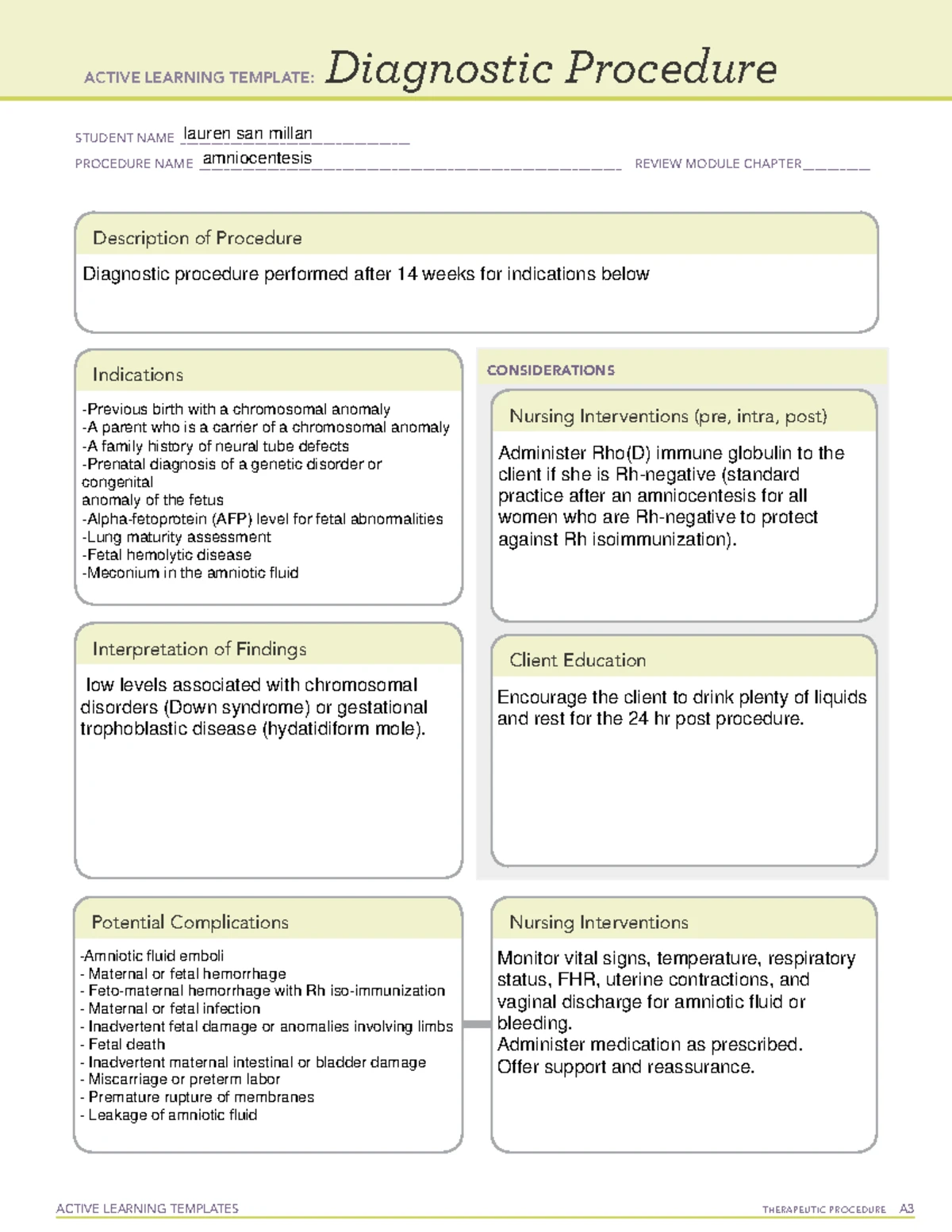 Pitocin-oxytocin - ATI active learning template - ACTIVE LEARNING ...