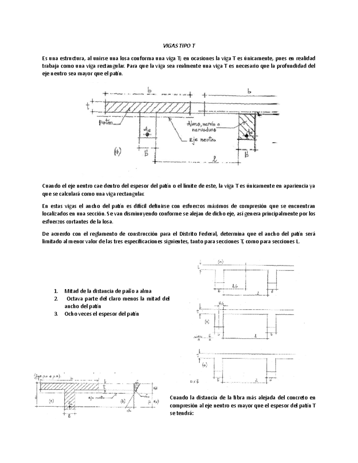 Cálculo y Diseño de Vigas T en Estructuras de Concreto - Studocu