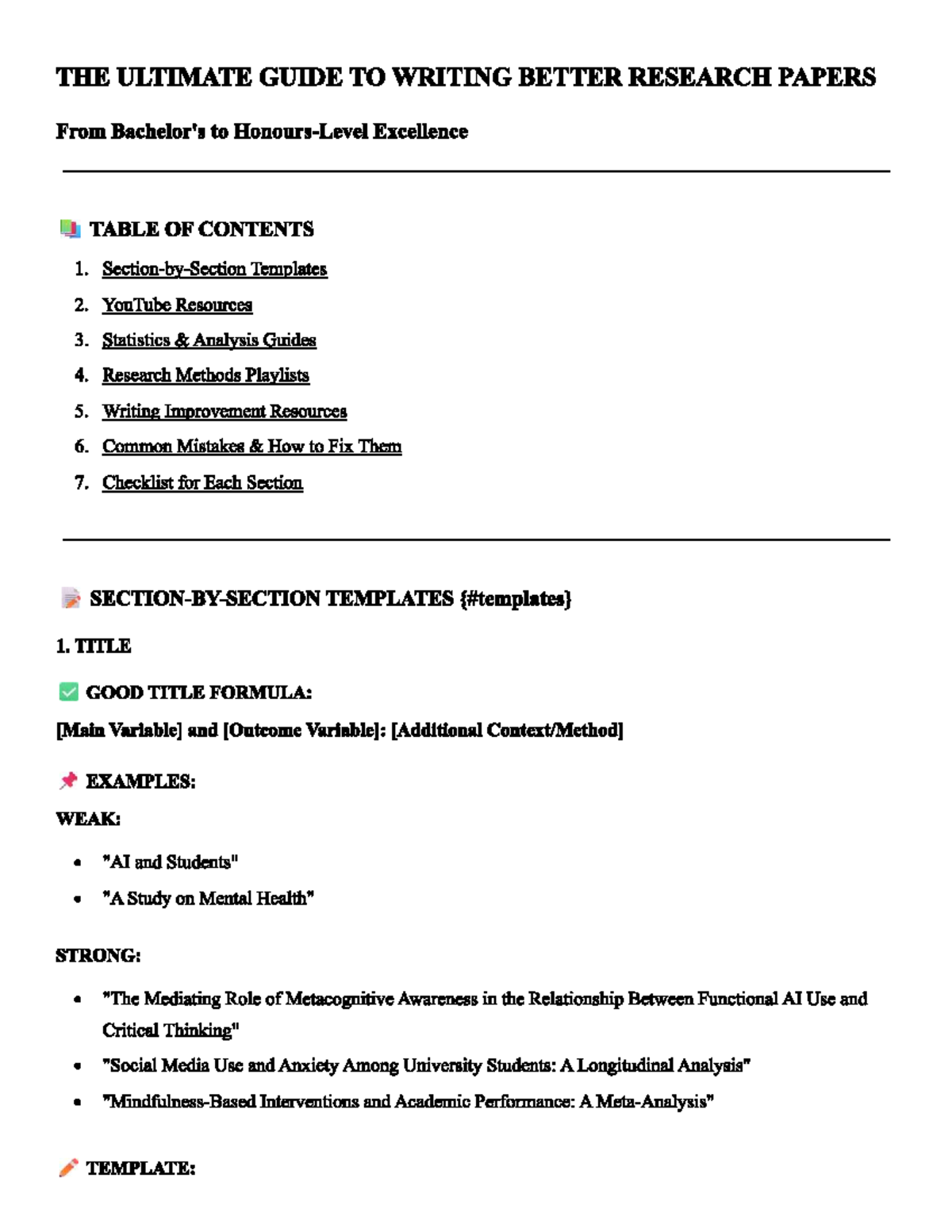Research Paper Writing Guide: Tips & Resources for Success - Studocu