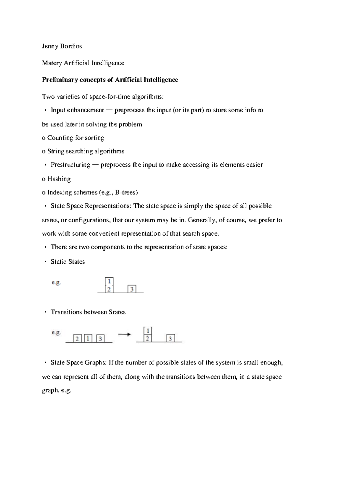 AI (Artificial Intelligence) Preliminary Concepts & Algorithms Overview ...