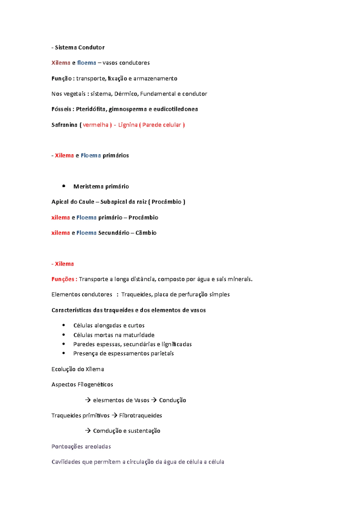 Resumo de Anatomia Vegetal - Cortes, Tecidos e Funções (Anat 101) - Studocu