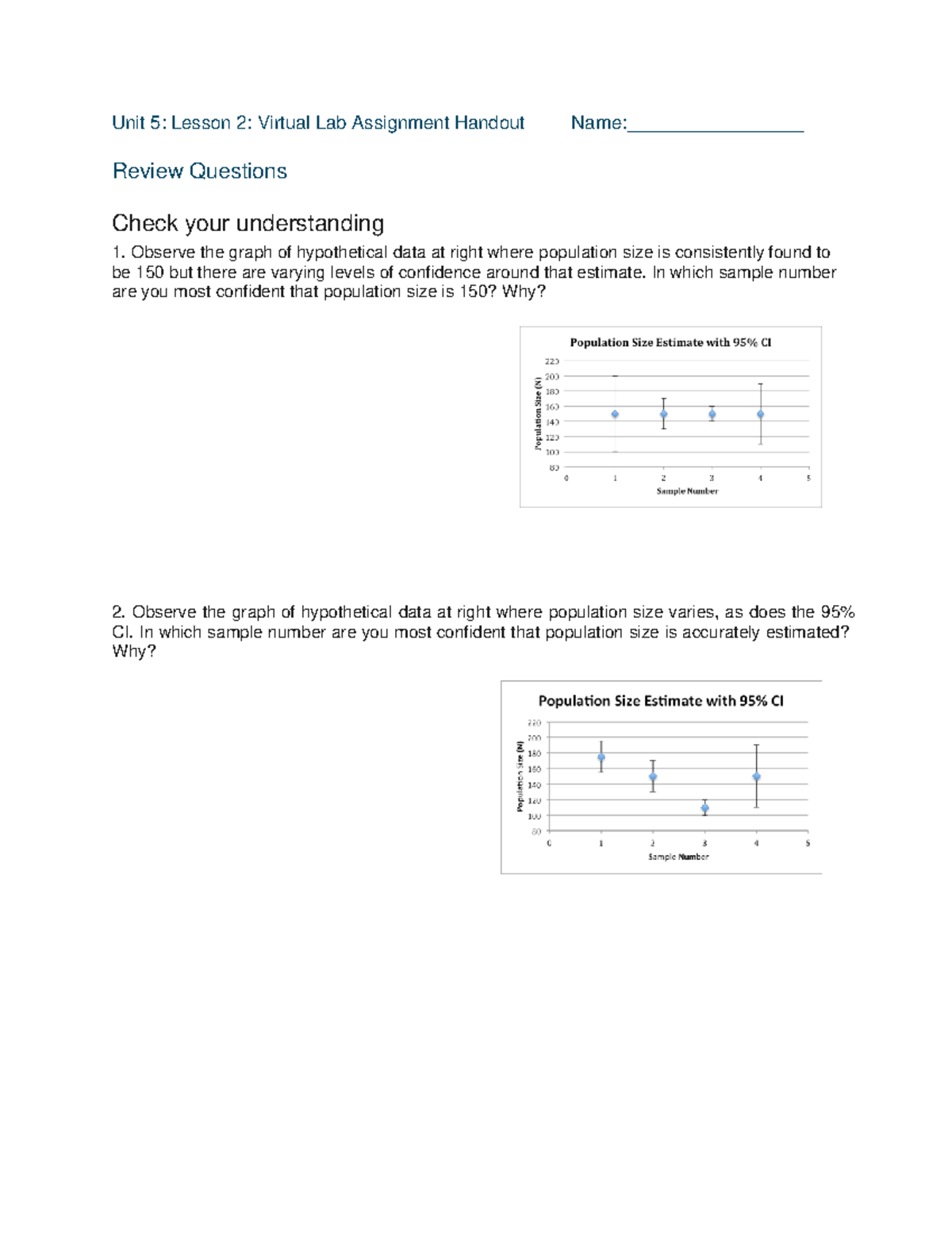 Unit 5 Lesson 2 Virtual Lab Assignment Handout 2 - Unit 5: Lesson 2 ...