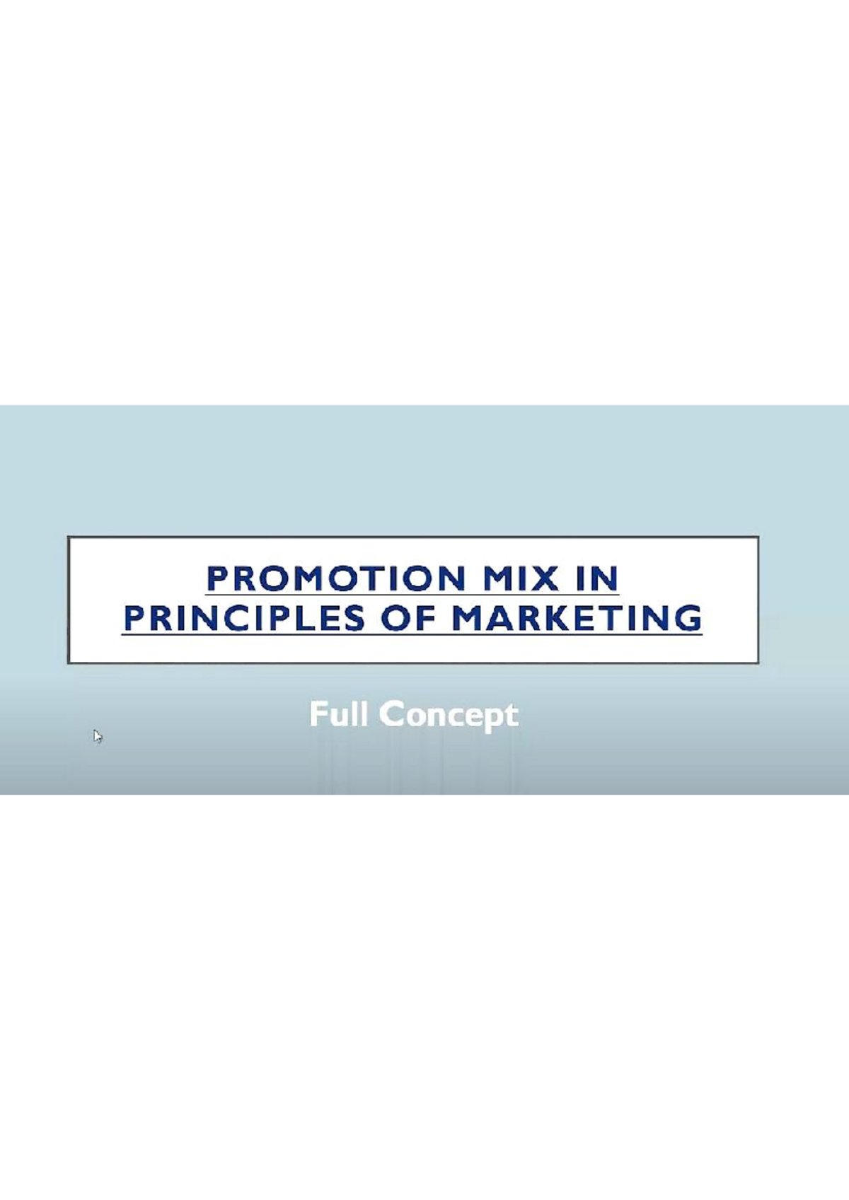 Promotion mix - bcom - PROMOTION MIX IN PRINCIPLES OF MARKETING Full ...