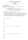 Math 1004 - Carleton - Calculus for Engineering or Physics - Studocu