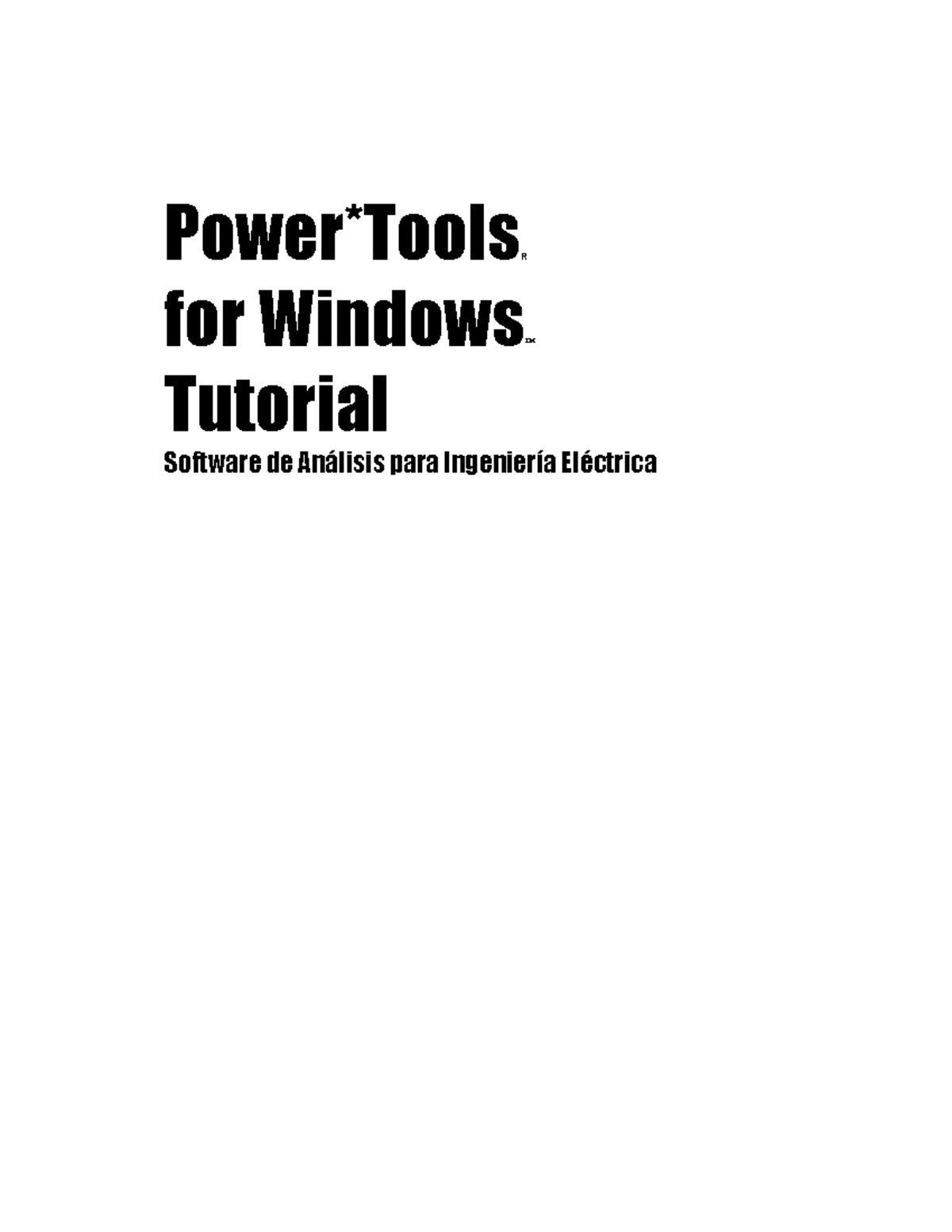 PTW V6.5: Tutorial Completo en Español sobre Power Tools - Studocu