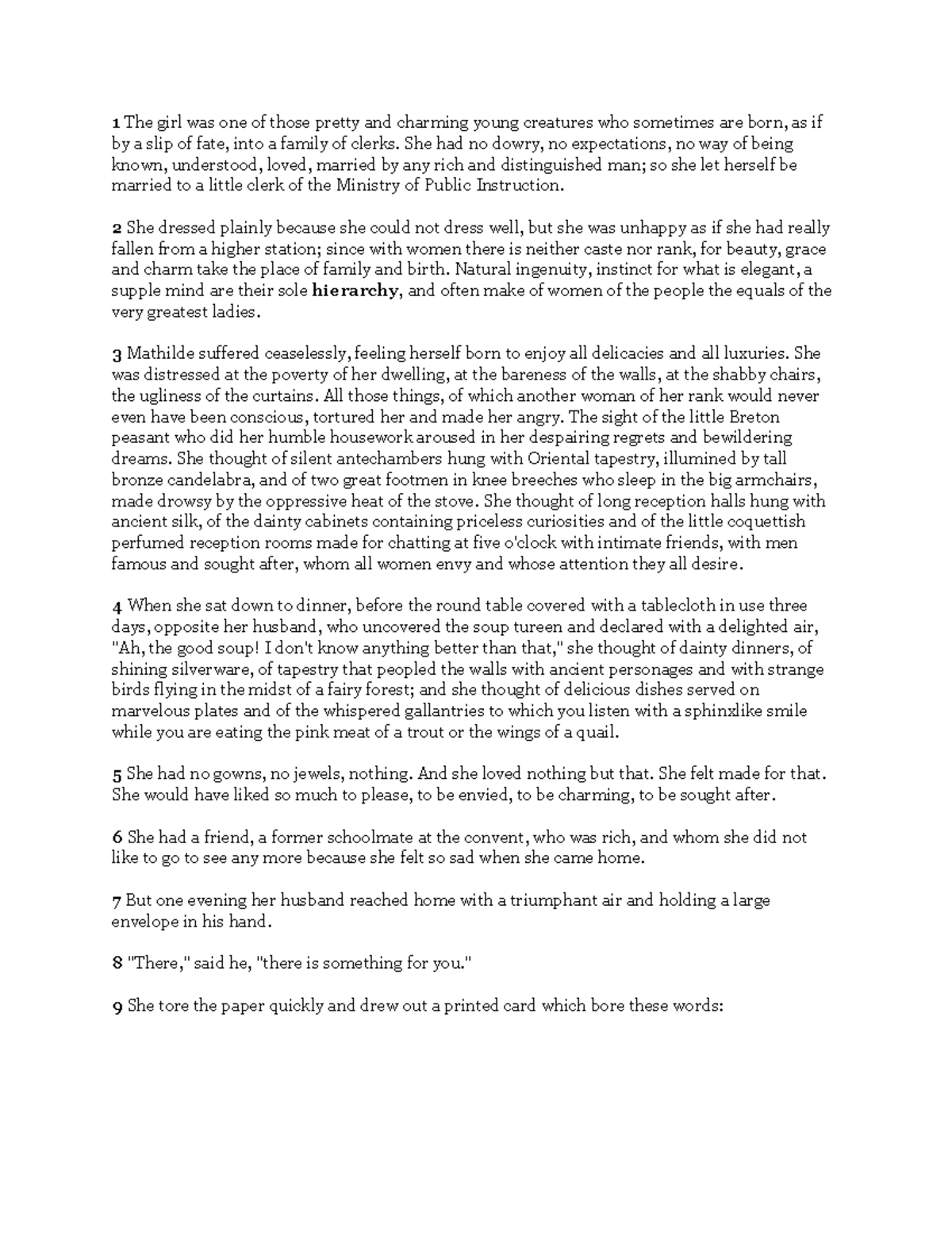 The Necklace: A Study Guide for ENG 201 Literature Analysis - Studocu