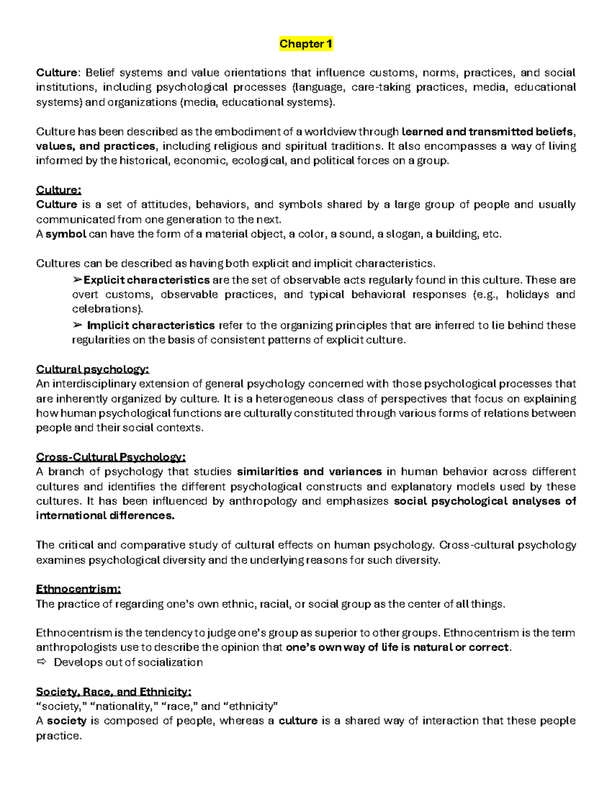 PSY 101: Cross-Cultural Psychology - Overview of Cultural Influences ...