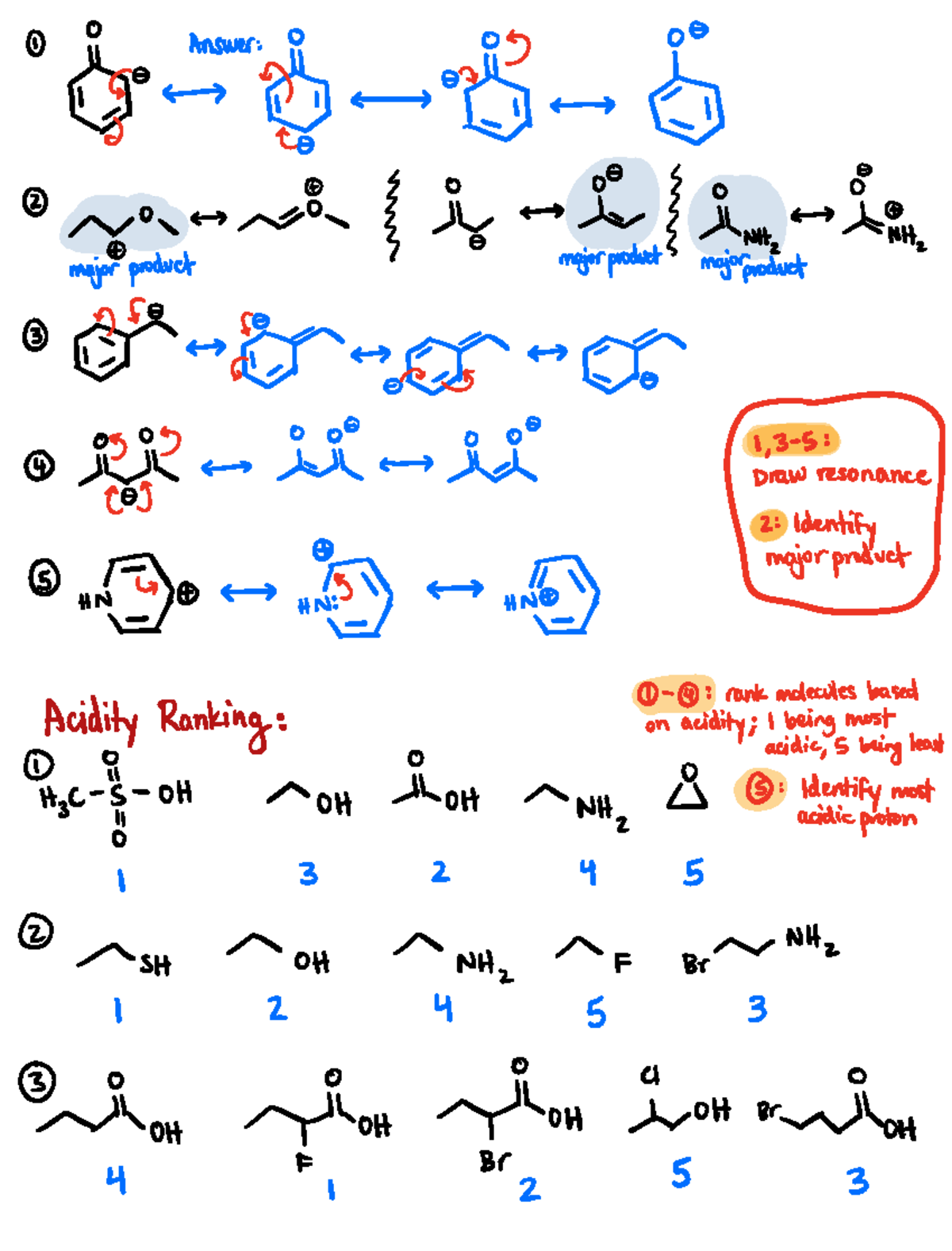 Acidity Ranking of Molecules - Course Code EI 9-1 Key Problems - Studocu