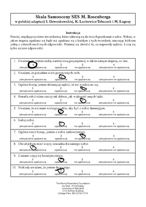 Skala Postaw Rodzicielskich - Skala Postaw Rodzicielskich Kwestionariusz jest przeznaczony do ...
