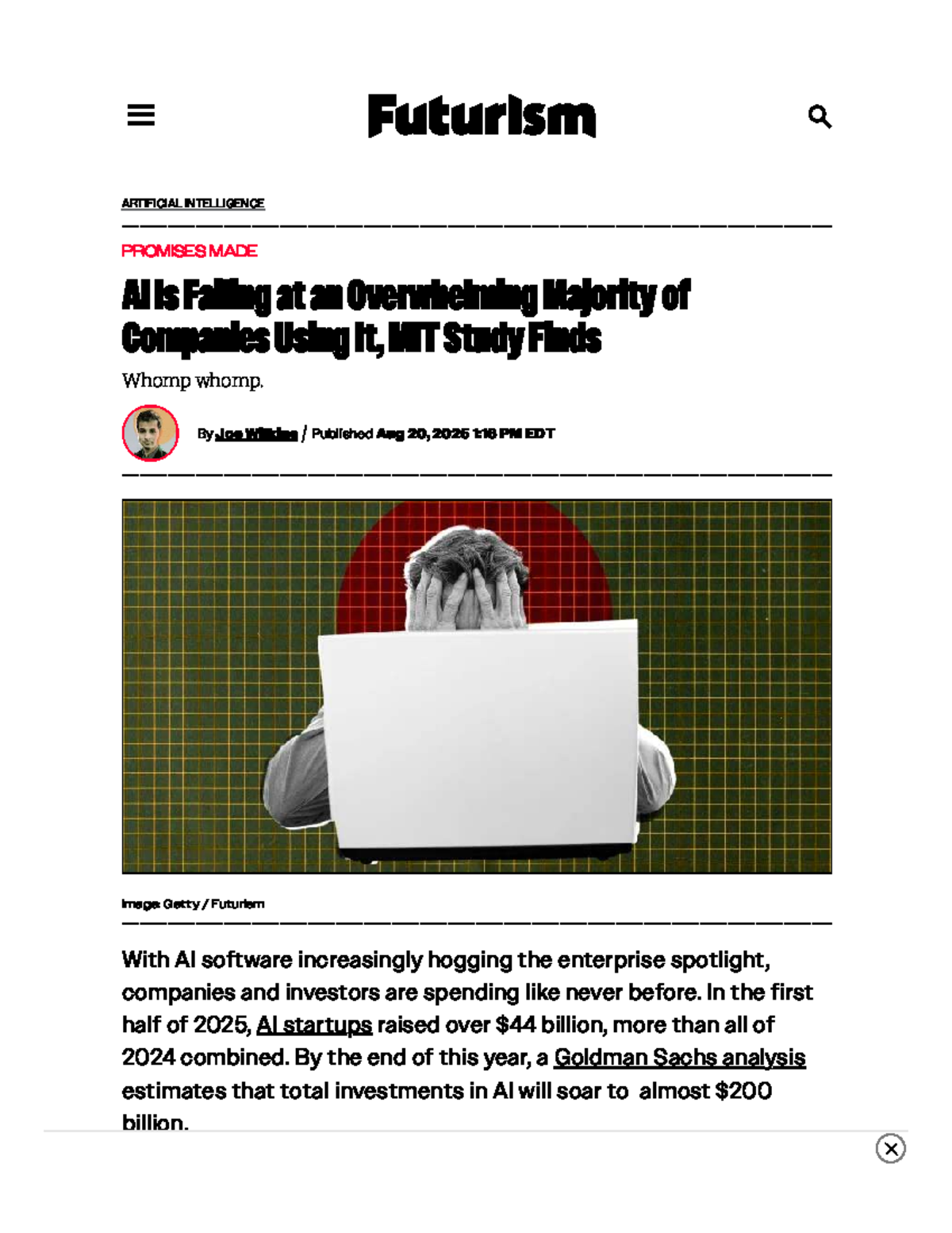 AI in Business: MIT Study Reveals 95% Failure Rate - Studocu