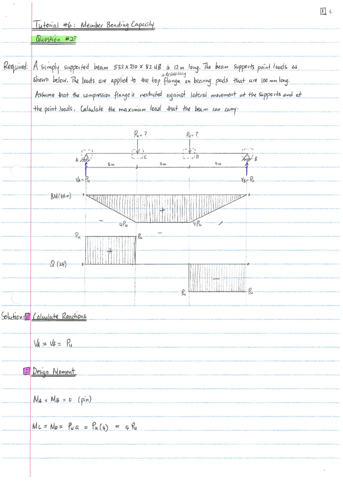 Tutorial on Member Bending Capacity: A Structural Analysis 533 X200 X ...