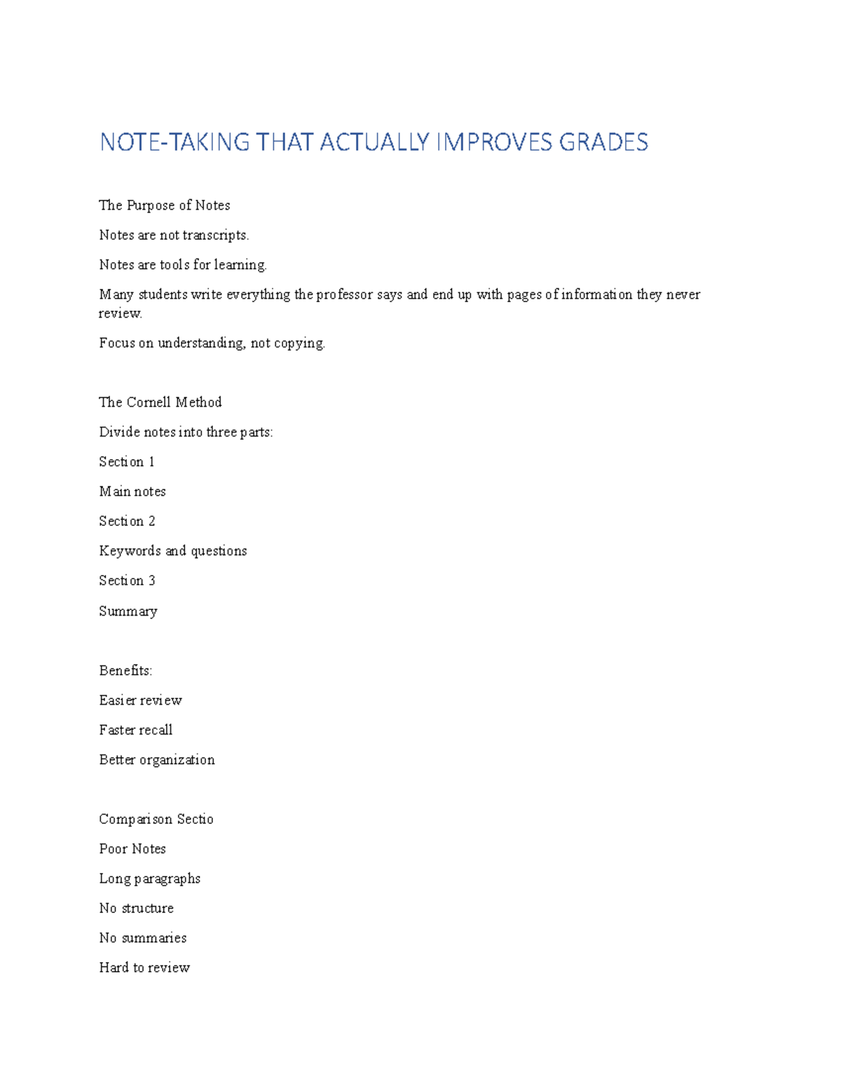 NOTE-Taking Strategies for Improved Grades: Effective Methods & Tips ...