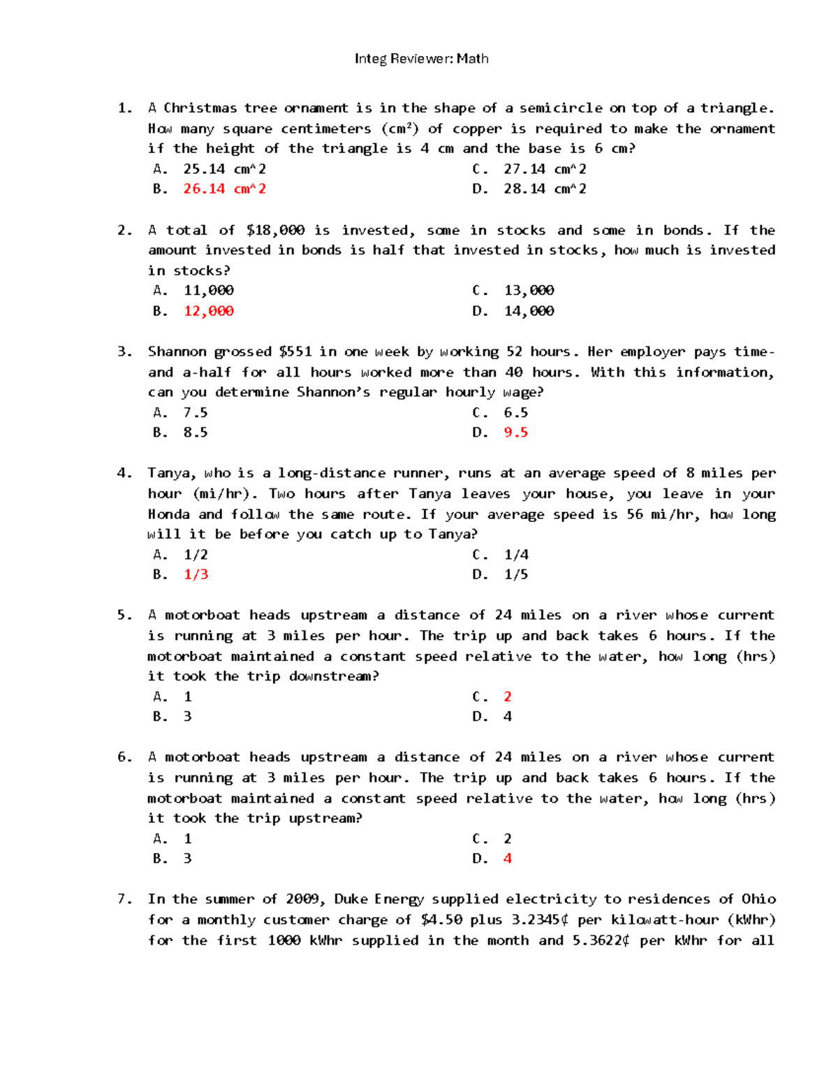 Integ-Reviewer-Math - CDM Final Exam AY 2024-2025 - Studocu