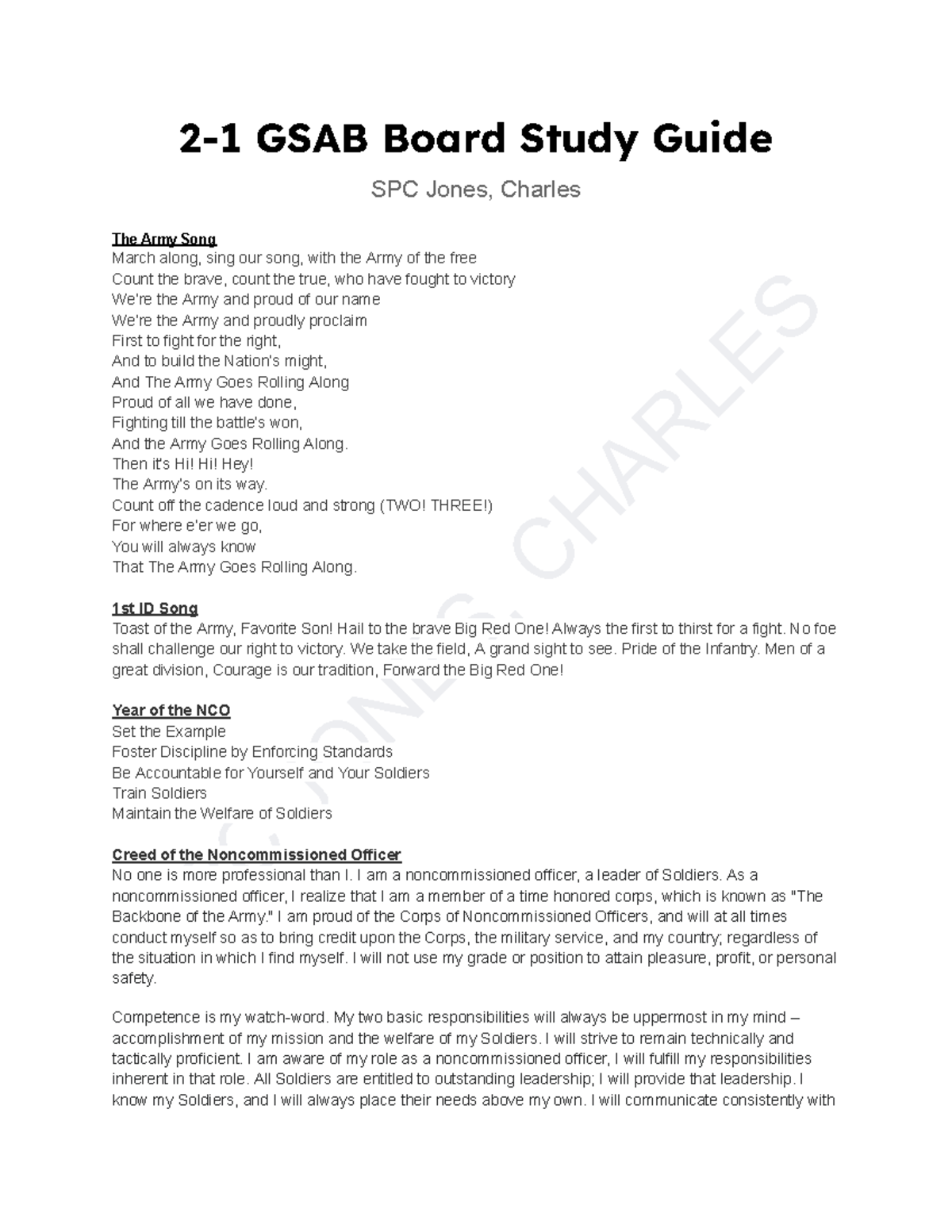 NCOPDS Impact on NCO Development and Readiness: Study Guide for SPC ...