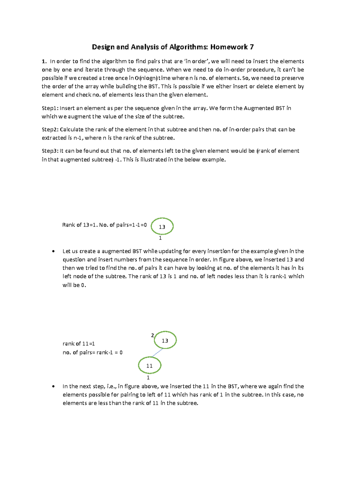 Algo hw 7 by slk522 - Algorithm assignment - Warning: TT: undefined function: 32 Warning: TT ...