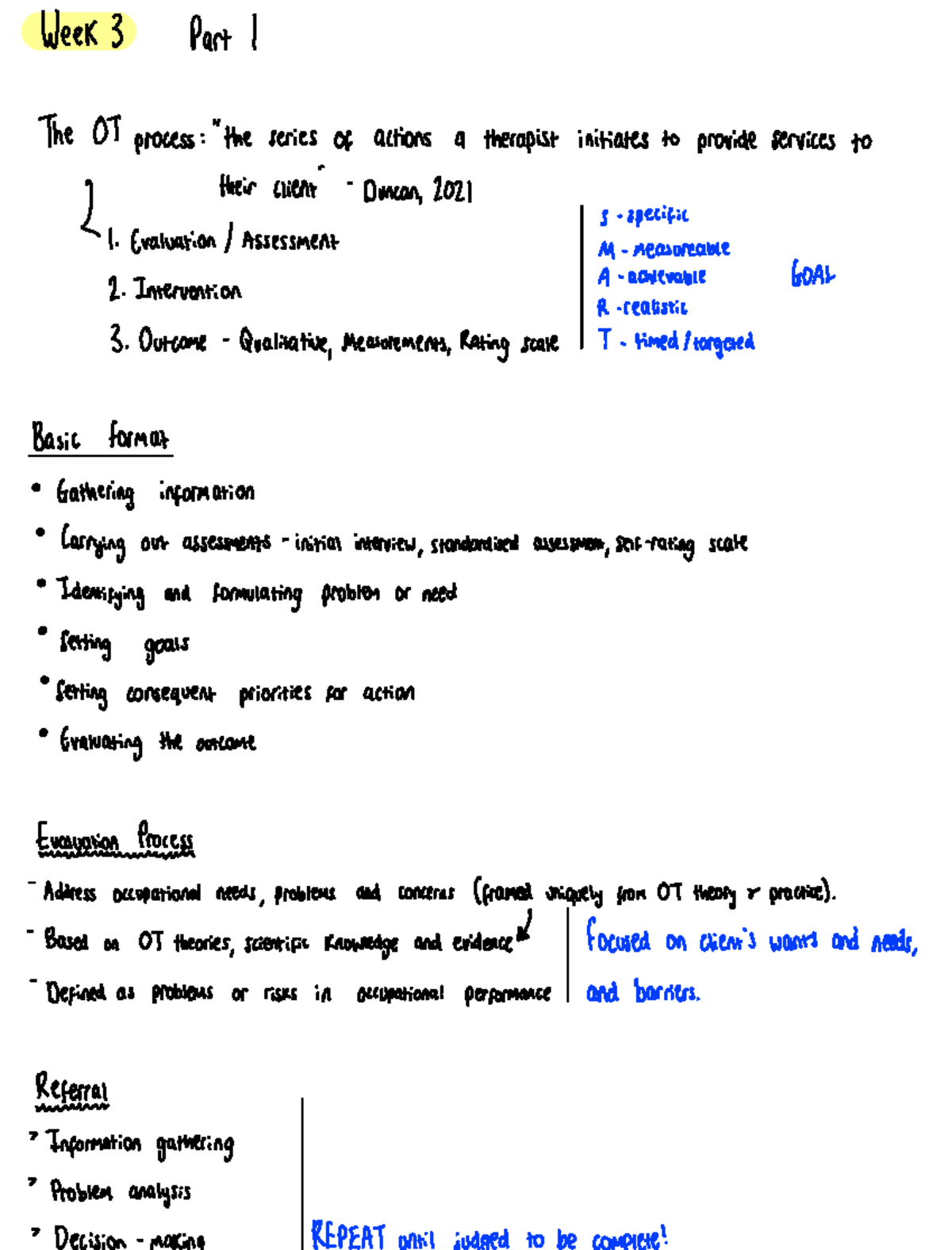 OT Process: Evaluation, Intervention, and Outcomes in Occupational ...