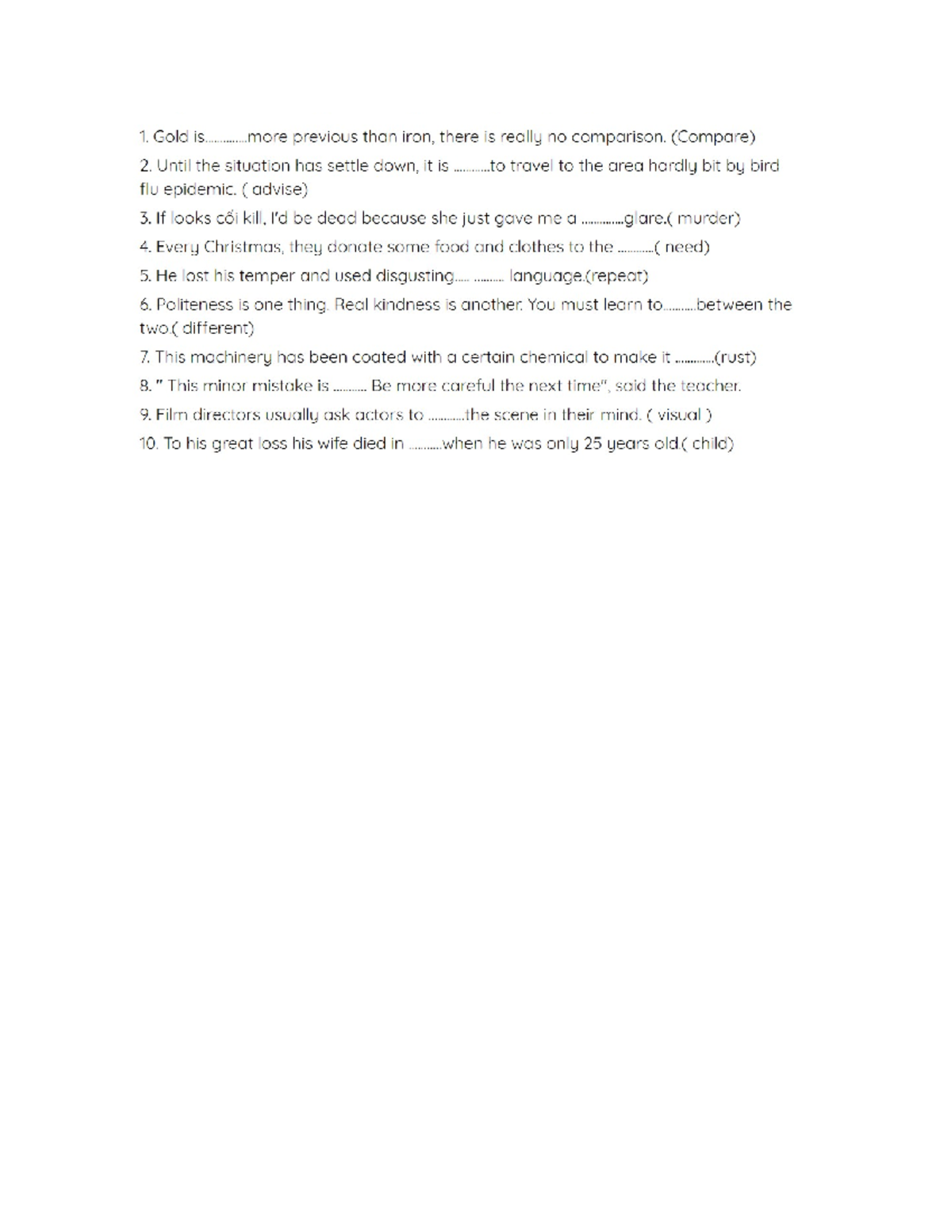 Word Form Template for Specialized Exam 9-10 - Studocu