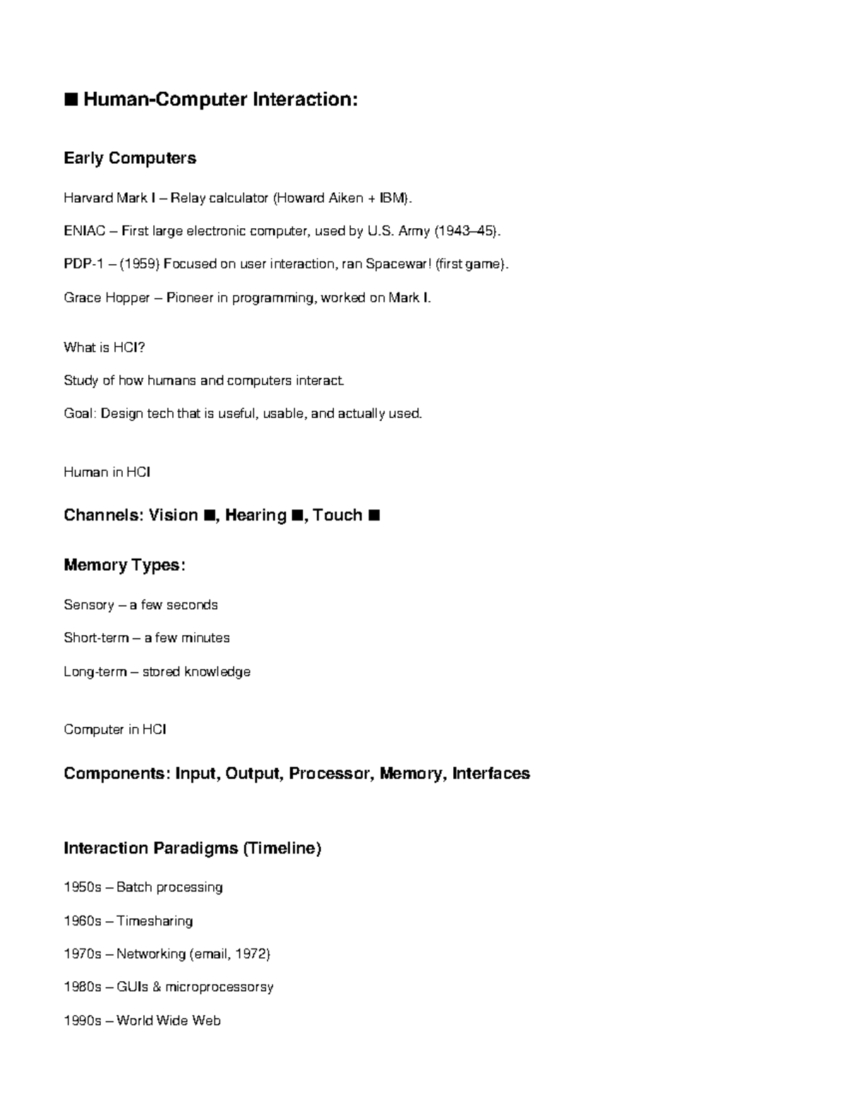 HCI Reviewer - Prelim: Understanding Interaction Design and Paradigms ...
