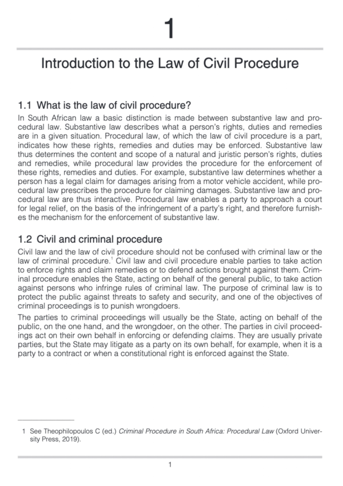 Topic 1 - Fundamental Principles of Civil Procedure Study Notes - Studocu