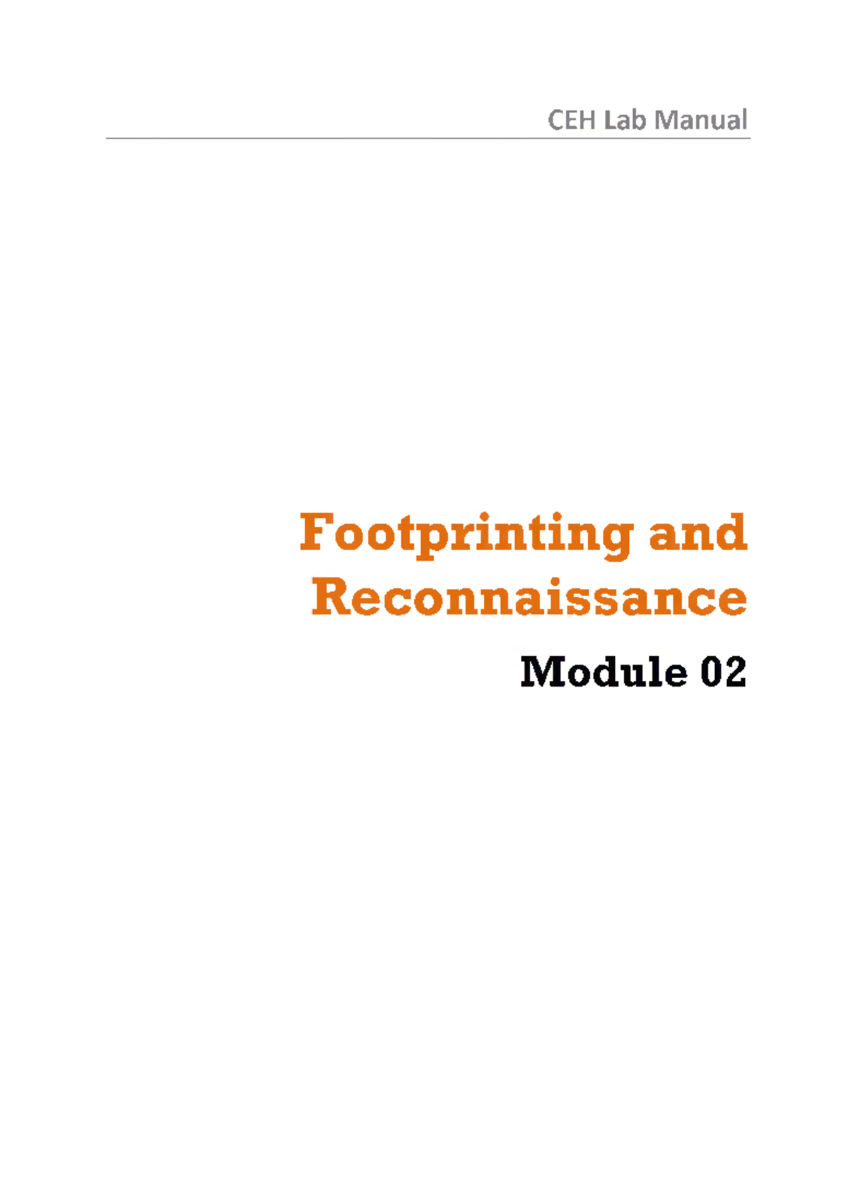 CEH v9 Labs Module 02 Footprinting and Reconnaissance - CEH Lab Manual ...