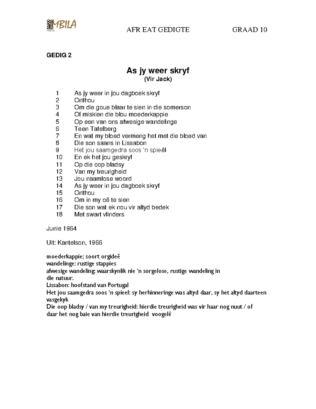 Afrikaans HL V2 GR11 November 2022 - Vraestel en Instruksies - Studocu