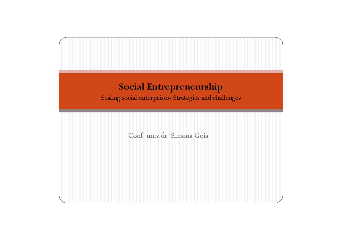 Scaling Strategies for Social Enterprises: Challenges & Approaches ...