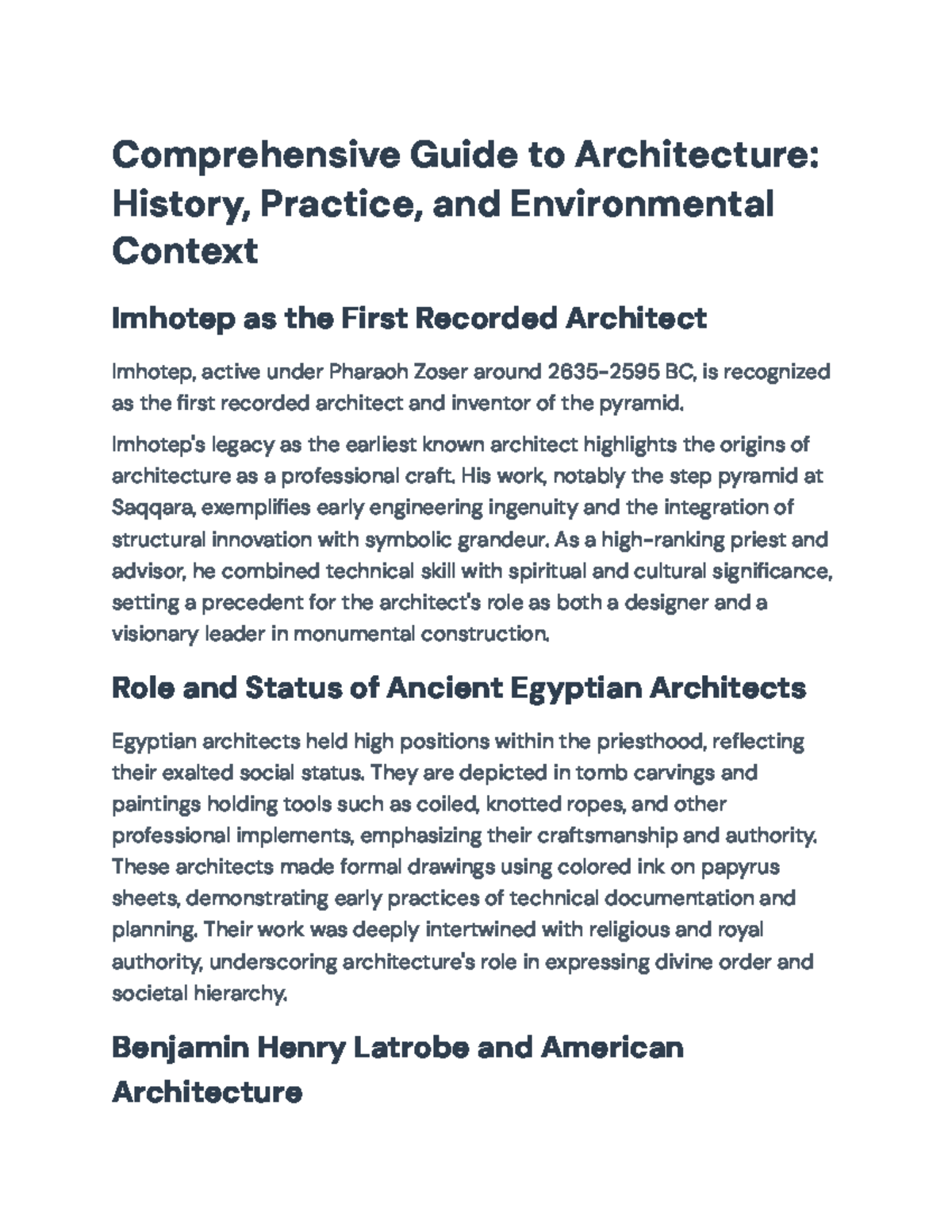 Comprehensive Guide to Architecture: Ethics, History, and Career Paths ...