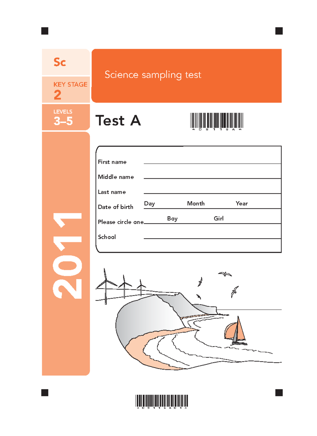 SATS KS2 Science Test A 2011: Key Stage 2 Examination - Studocu