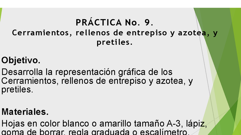 Practica 9 cerram rellenos pretiles OBRA Negra 2021 - PRÁCTICA No. 9 ...
