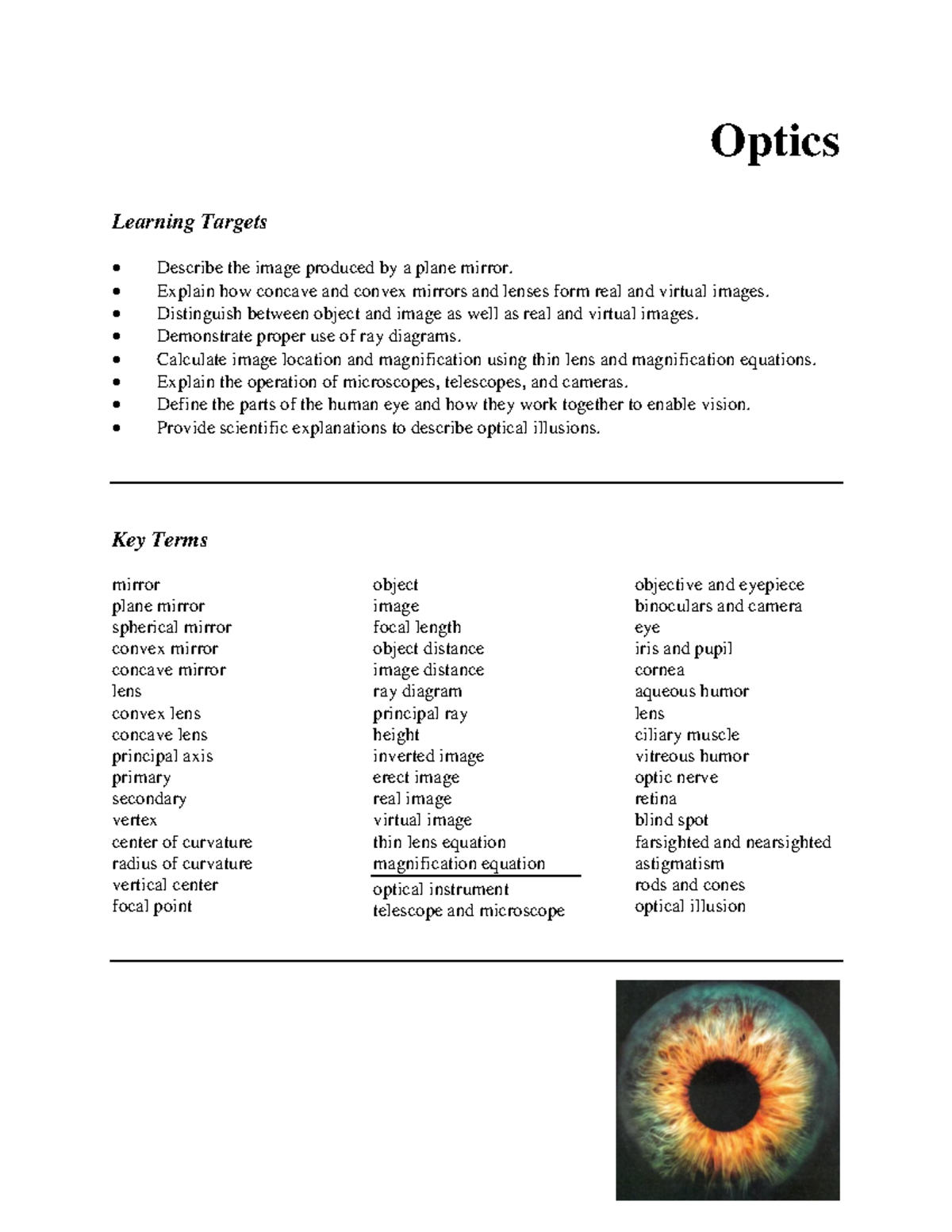 Mirrors and Lenses Lab Report (PHYS 101: Optics Investigation) - Studocu