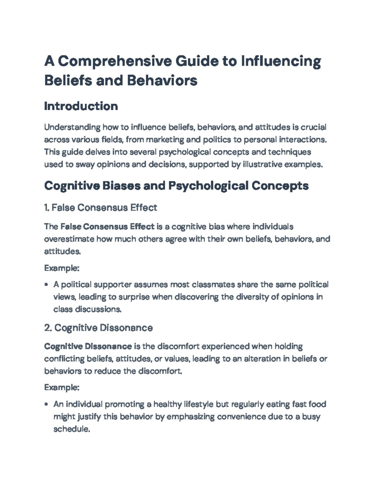 A Comprehensive Guide to Influencing Beliefs & Behaviors in Psychology ...