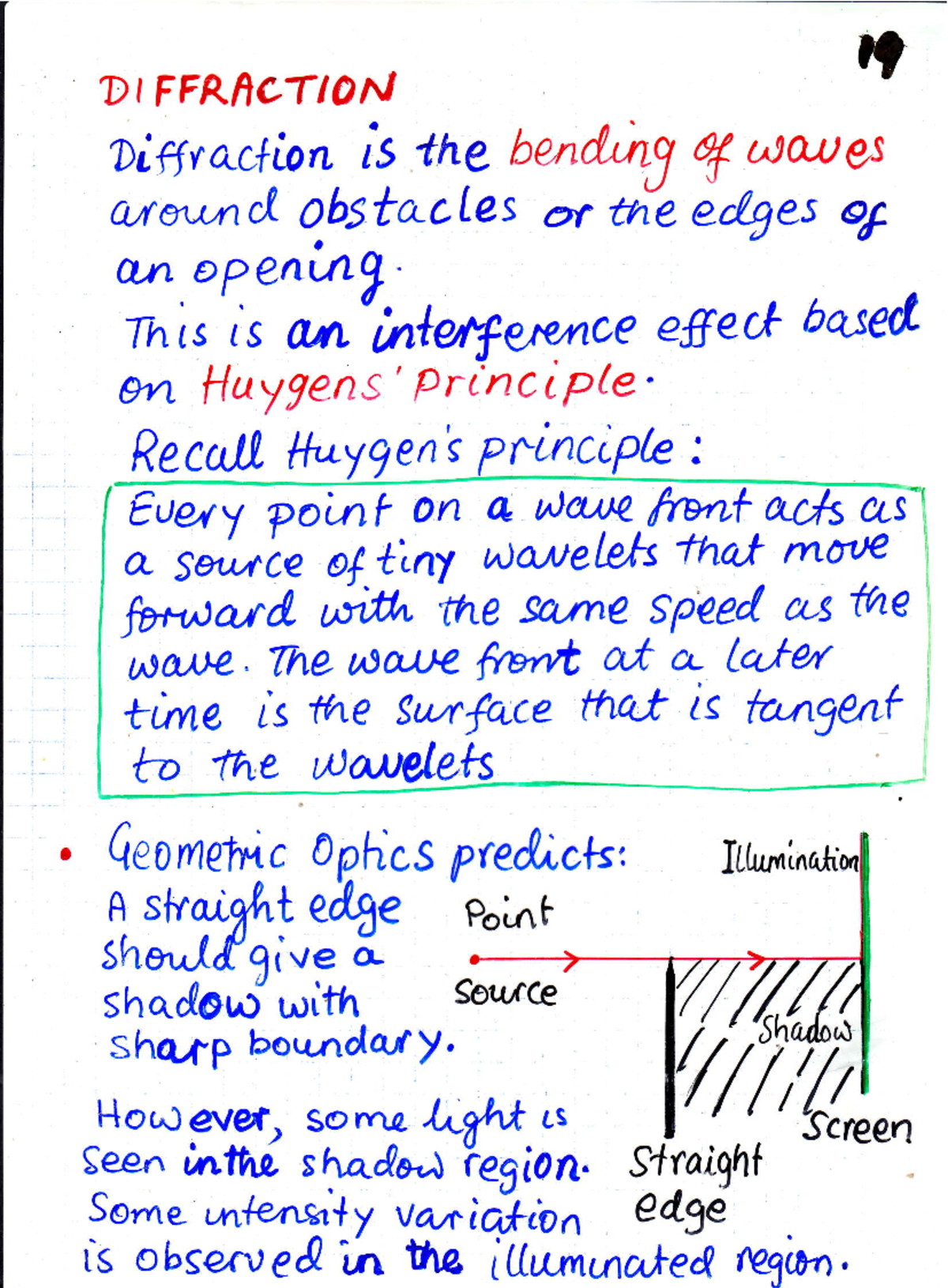 Notes 4: Physical Optics 2 - Understanding Diffraction and Interference ...