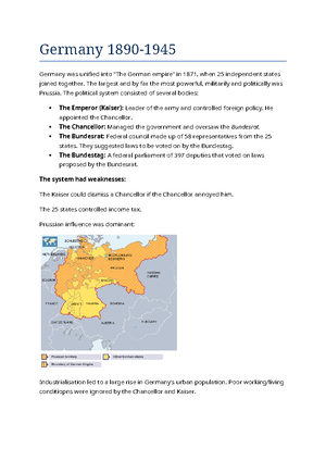 Aqa gcse germany 1890 45 timeline - Germany, 1890-1945 TIMELINE 15th ...