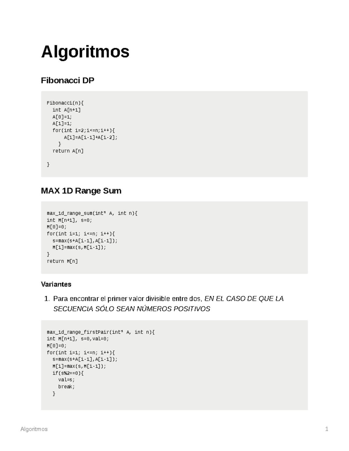Algoritmos - Ejemplos de Algoritmos con Soluciones y Código - Studocu
