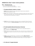 Quiz: 2025 26 Sem 2 Bio 11 Exam review questions - Biology | Studocu