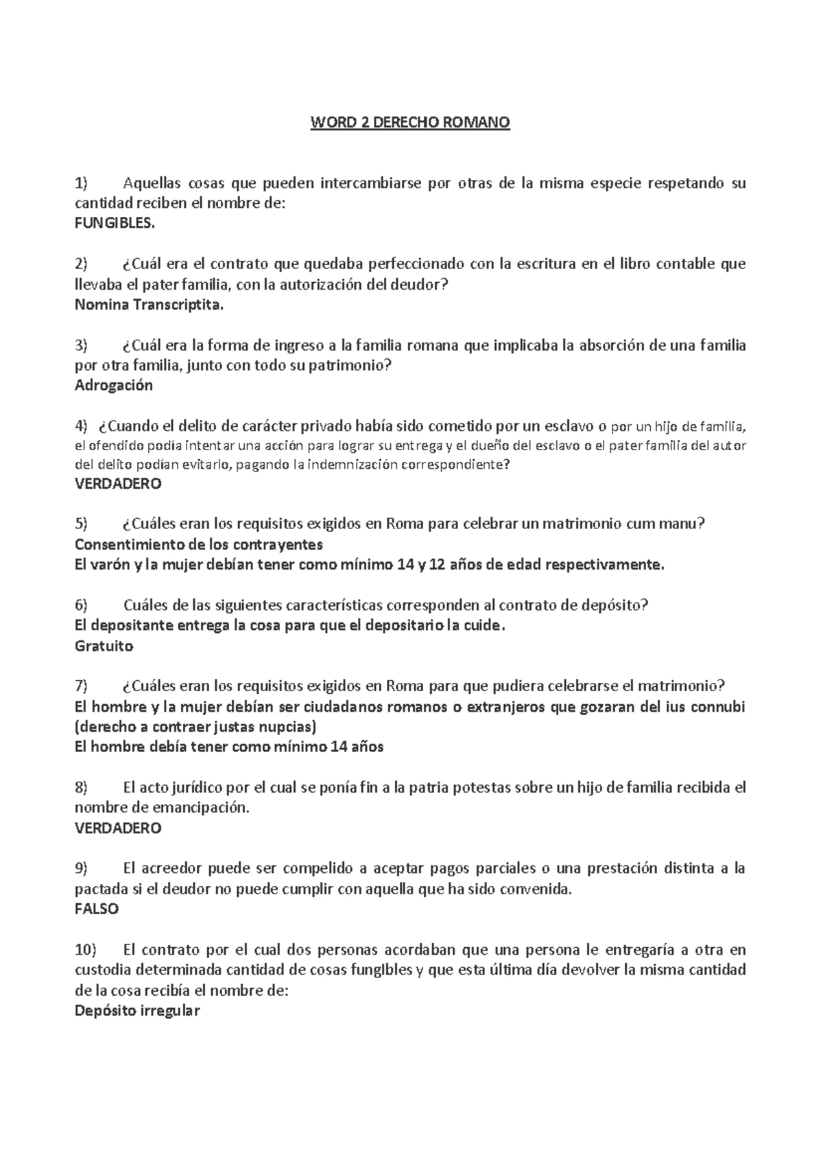 Comparativa de la Adopción en Derecho Romano y Código Civil [A4] - Studocu