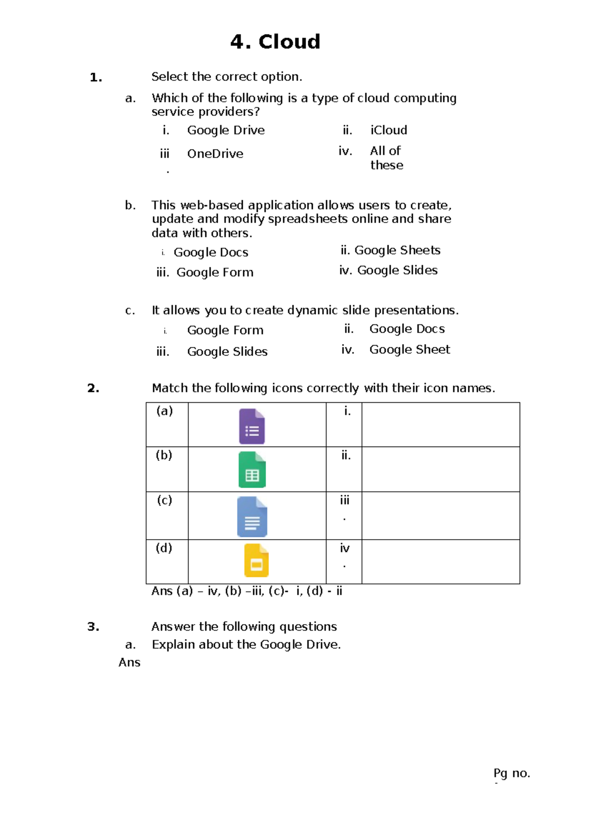 4. Cloud Computing - Test Questions and Answers - Studocu