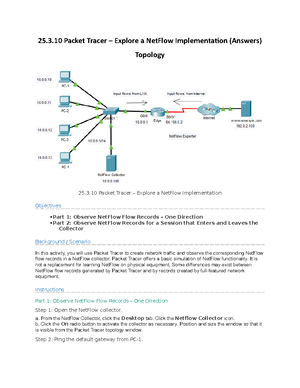 15.2.7 Packet Tracer – Logging Network Activity (Answers) - 15.2 Packet Tracer – Logging Network ...