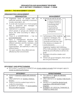 Org Mgt Q 1 mod2 R - module 2 materials - Organization and Management ...