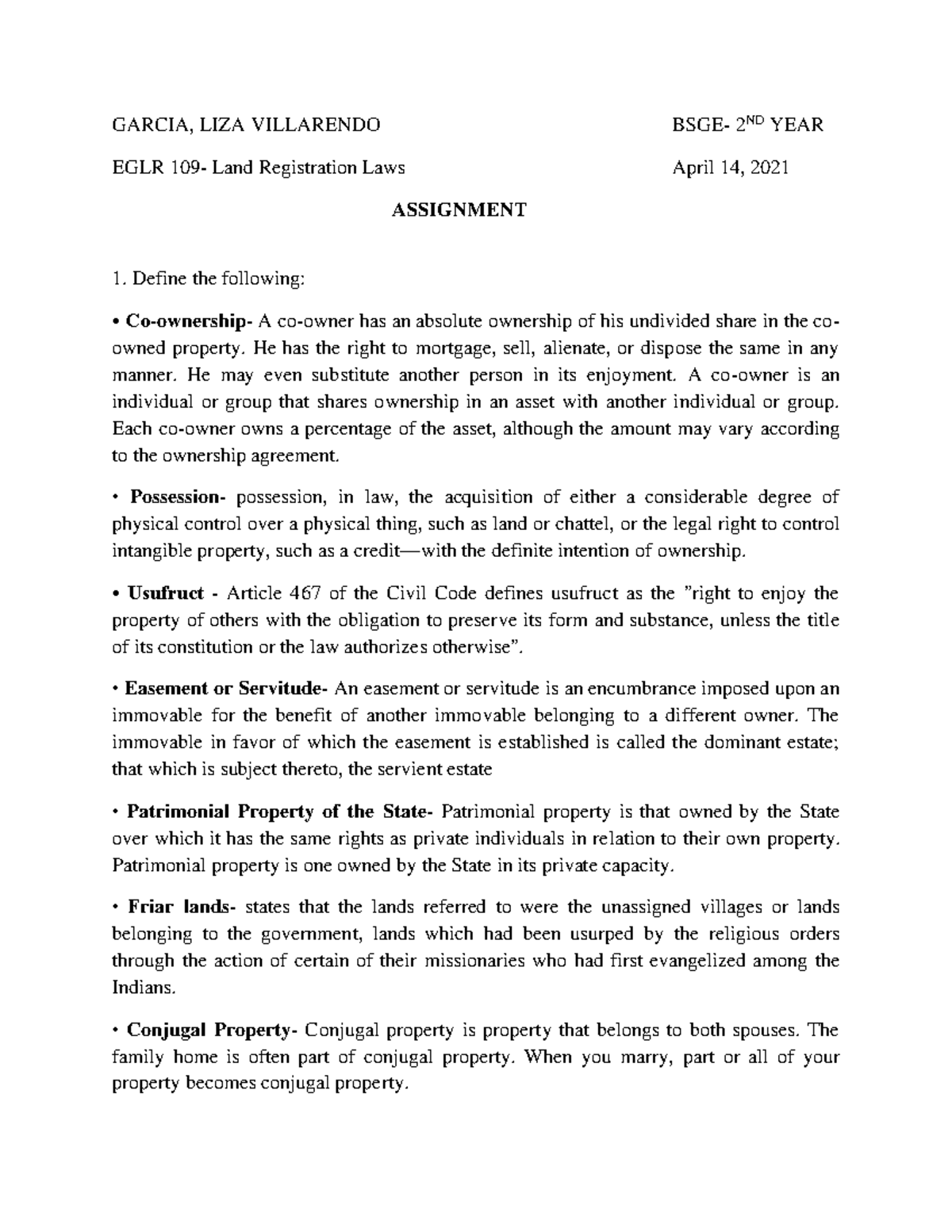 LRA Assignment 1 Garcia - Science, Technology and Society - Studocu