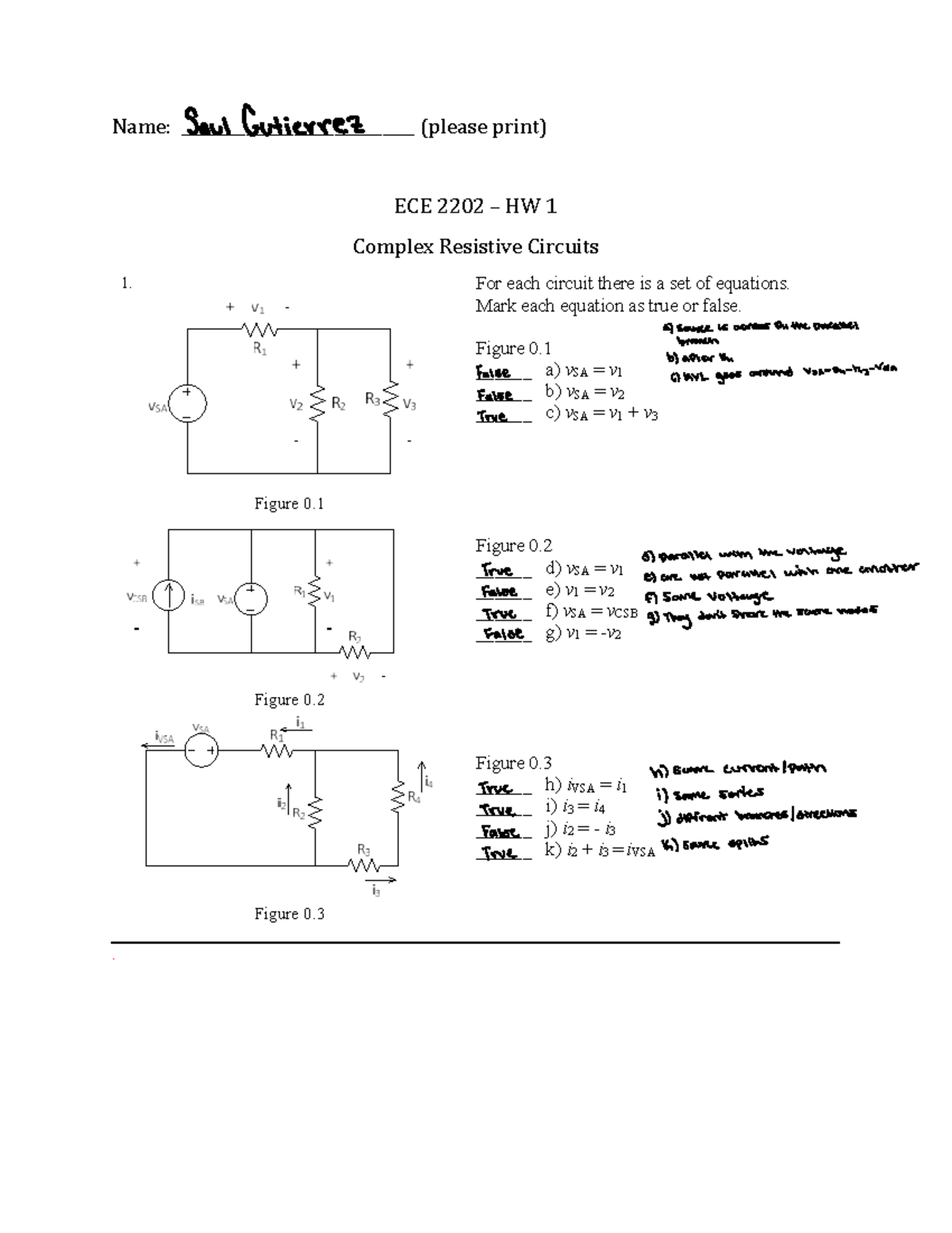 ECE 2202 Homework 1 - Complex Resistive Circuits Analysis - Studocu