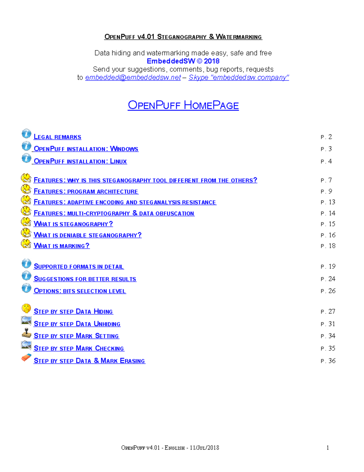 OpenPuff V4.01 Steganography & Watermarking Guide - EmbeddedSW 2018 ...