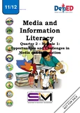MIL module 3 - 121212 SENIOR HIGH SCHOOL Media and Information Literacy ...