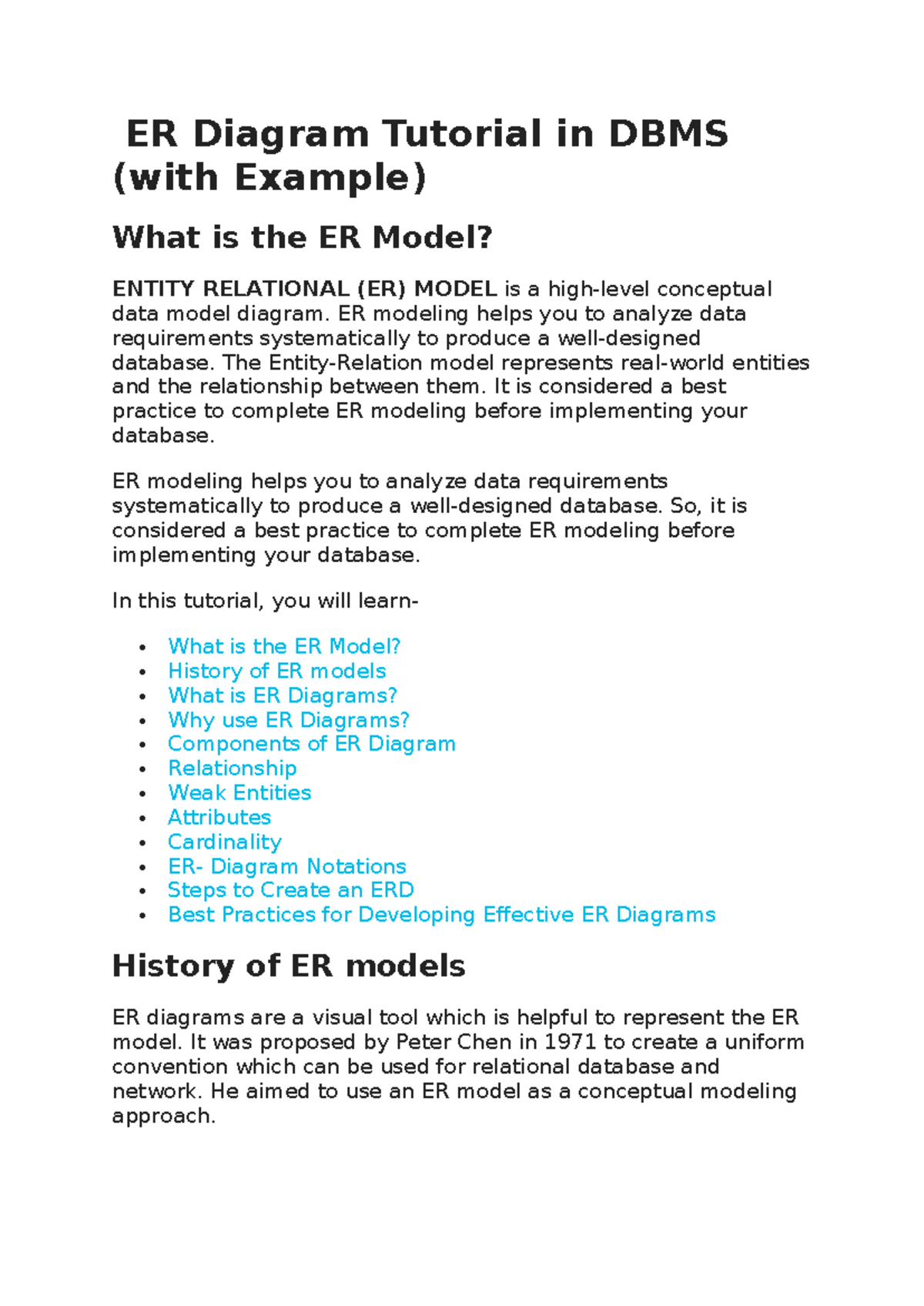 ER Diagram Tutorial in DBMS: Understanding the ER Model and Its ...
