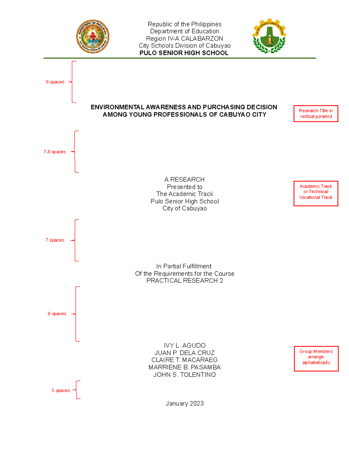PRAC RES 2: Env. Awareness & Purchasing Decisions Among Young Pros ...