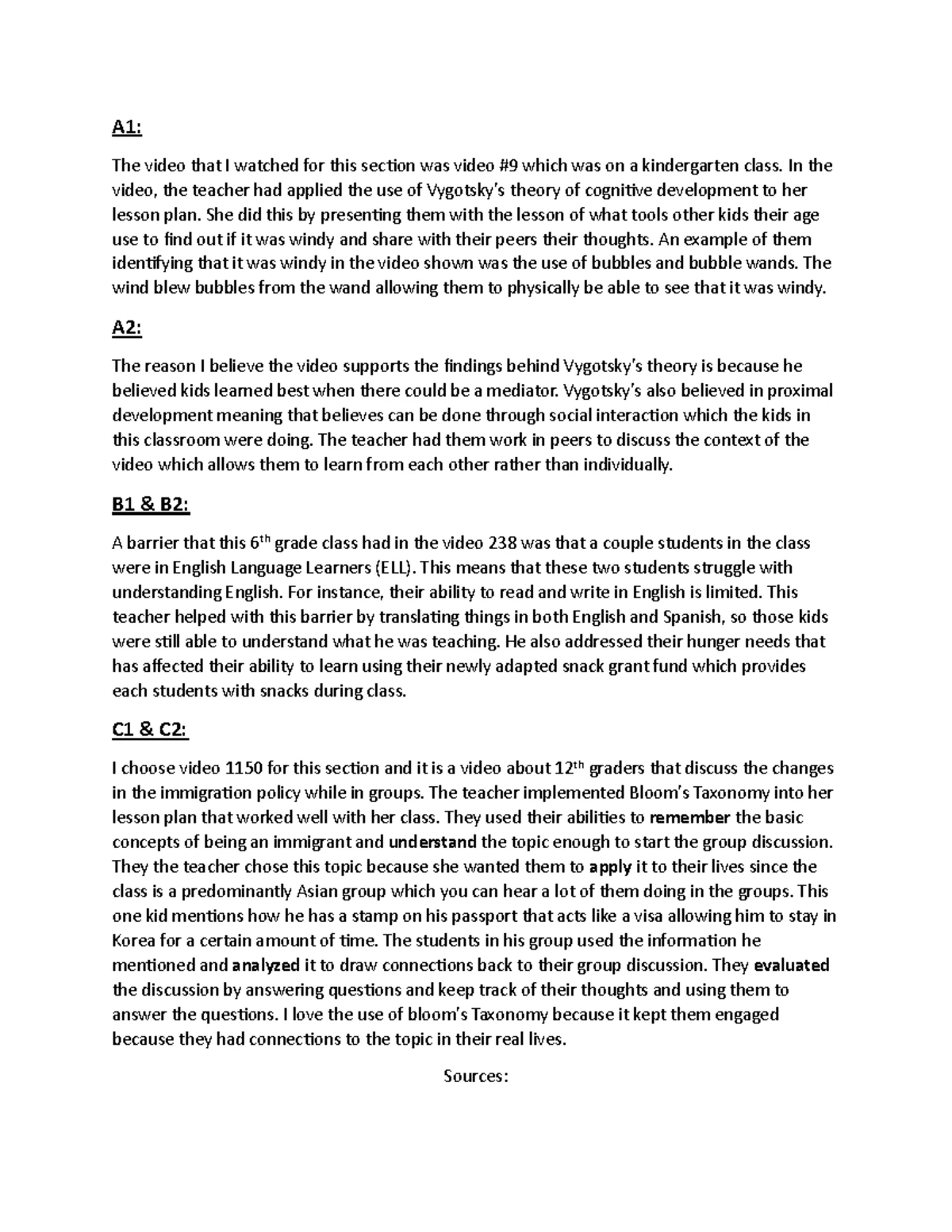 D097 DPM2: Lesson Observations on Claims, Evidence & Reasoning - Studocu