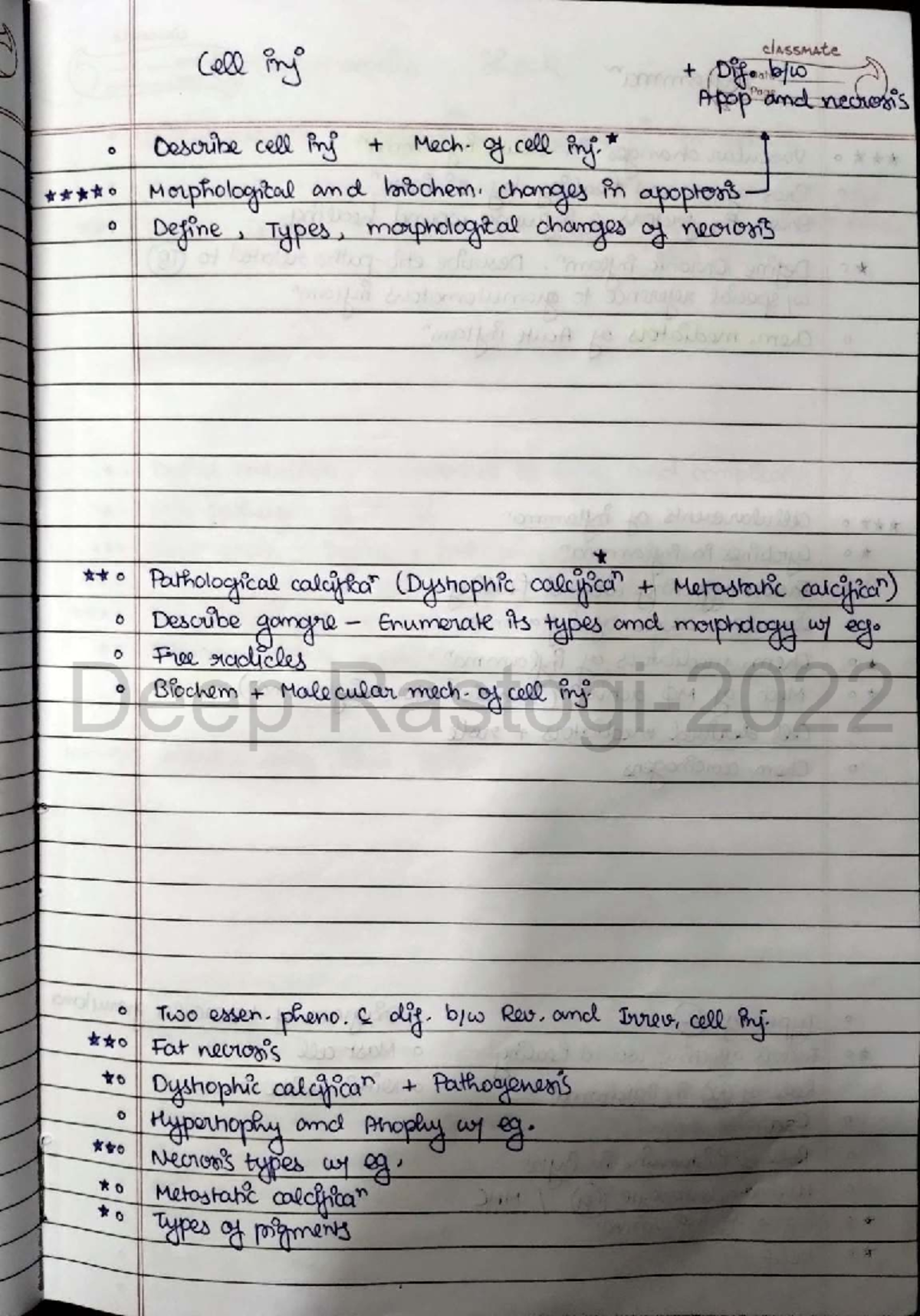 Patho Grand PYQ List-1: Key Concepts and Case Studies - Studocu