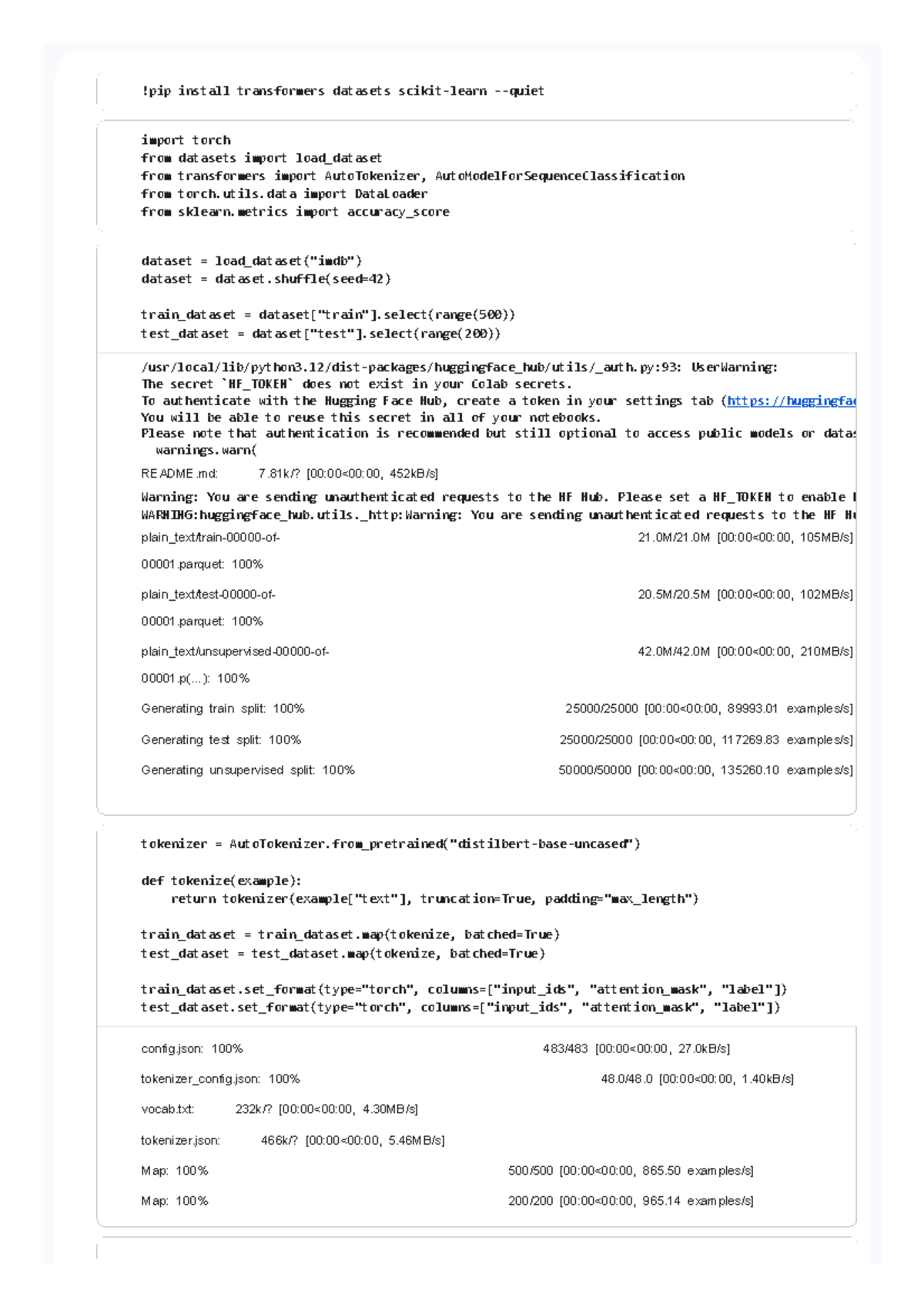 NLP Mini Project (CS101): Implementing Transformers in Colab - Studocu